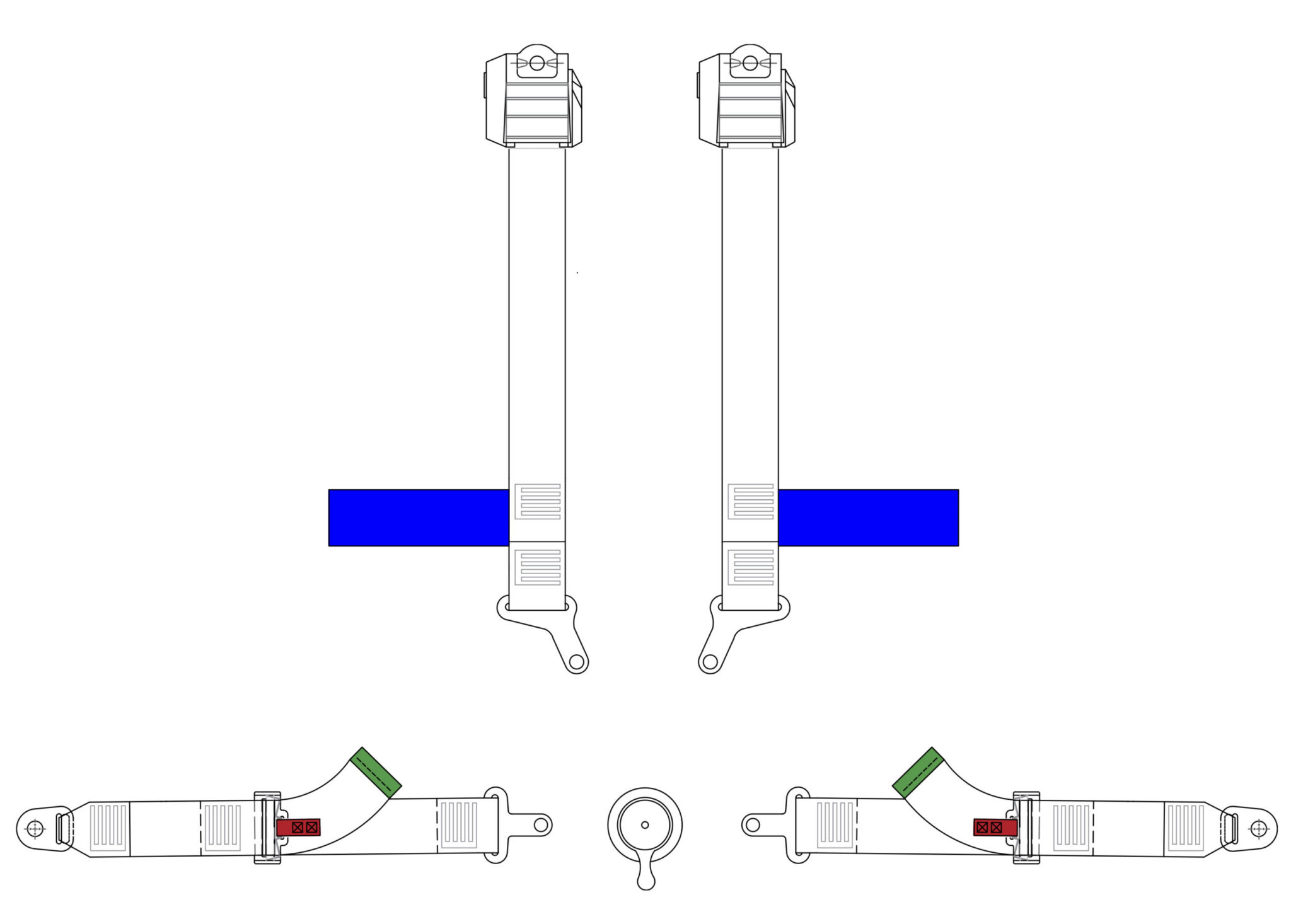 GWR M5 Retractable Military Harness - GS300 ELR - GWR Safety Systems ...
