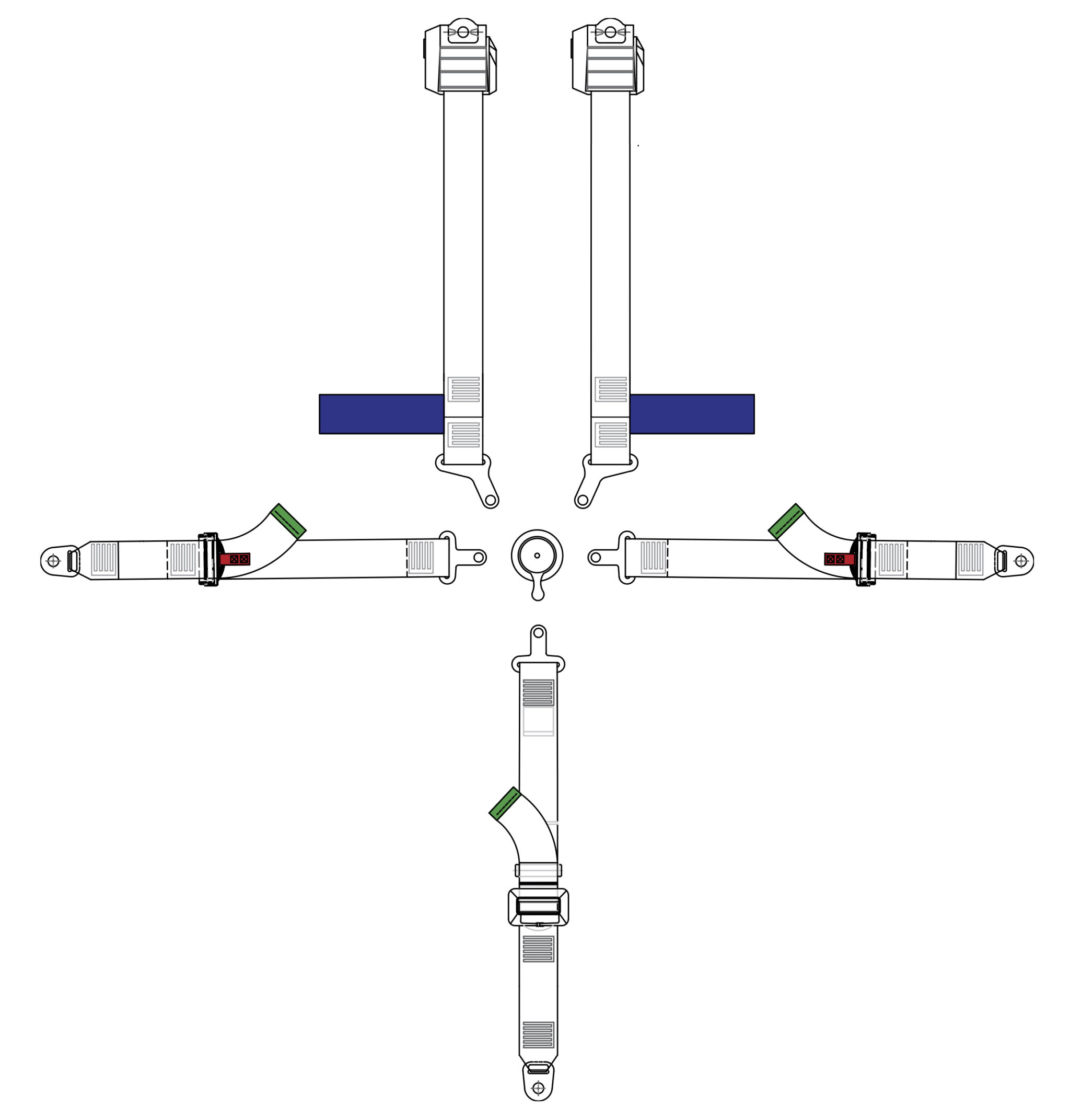 GWR M5 Retractable Military Harness - GS300 ELR - GWR Safety Systems ...